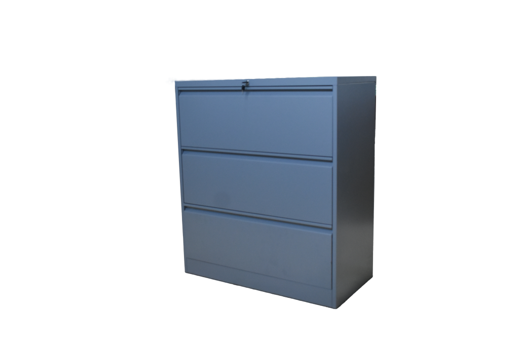 Archivo lateral de metal de 3 gavetas (36x18x40") - Improficinas